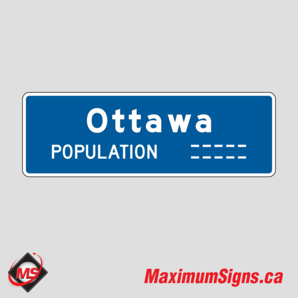 Gf-8 · Municipal Population Sign | Maximum Signs